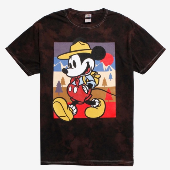 Disney | Shirts | Disney Mickey Mouse Park Ranger Tiedye Tshirt Size S ...